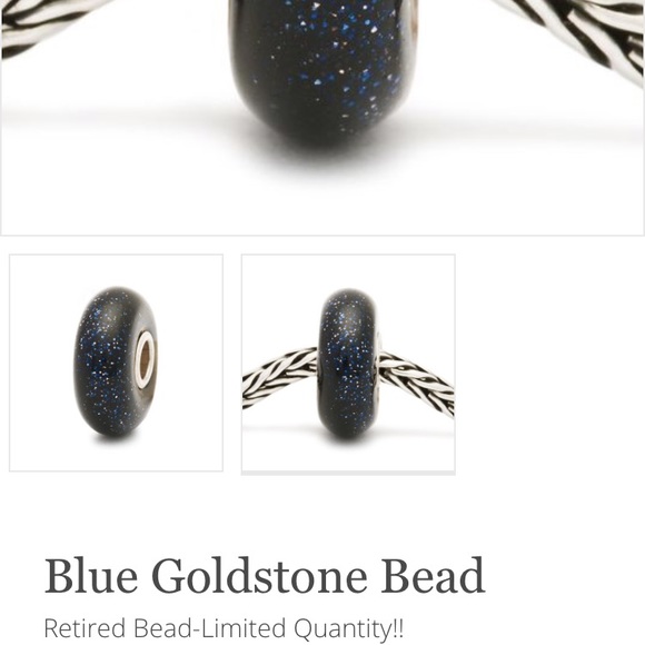 Trollbeads | Jewelry | Blue Goldstone Trollbead | Poshmark